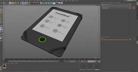 3D PocketBook 614 Limited Edition EReader With Folded Case Gray ...