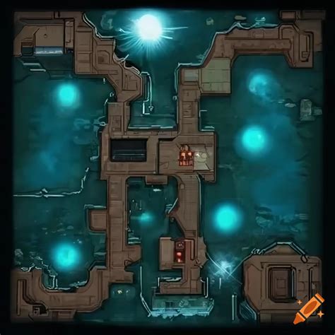 2d Sci Fi Game Map On Craiyon