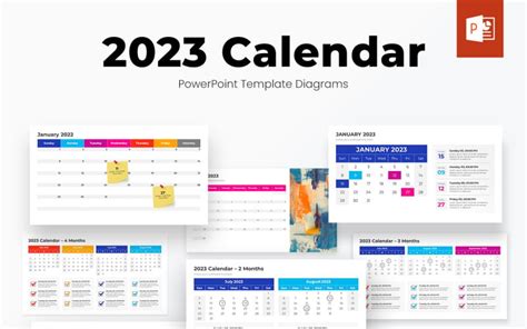 Calendar 2023 Powerpoint Template Design Templatemonster