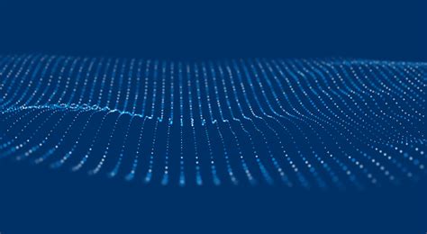 추상기술 배경 디지털 블루 파티클 웨이브 사운드 구조 시각화 플로우 점 풍경 0명에 대한 스톡 벡터 아트 및 기타 이미지 0명 3차원 형태 가리키기 Istock