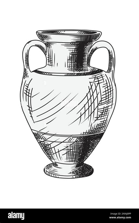 Ancient Greek Vase Stock Vector Image Art Alamy