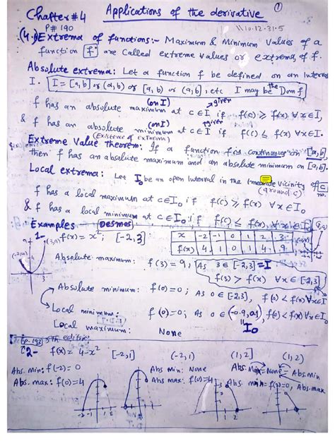 41 Local And Global Extrema Of Functions Pdf