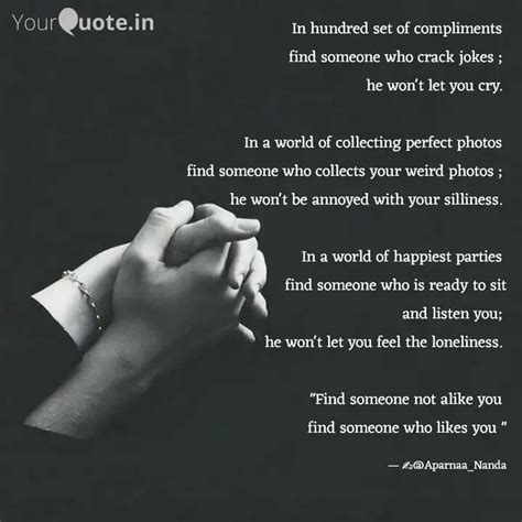 In Hundred Set Of Complim Quotes And Writings By Aparnaa Nanda Yourquote