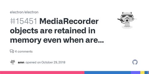 Mediarecorder Objects Are Retained In Memory Even When Are Not Held By