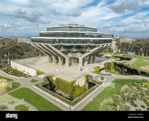 Aerial View Of Geysel Library At The University Of California San Diego