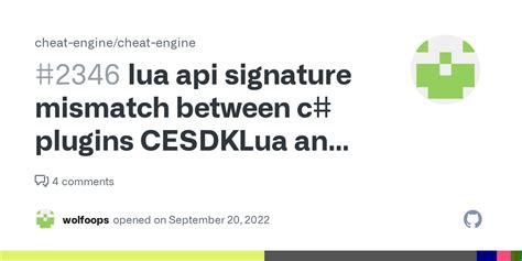 Lua Api Signature Mismatch Between C Plugins Cesdklua And Lapic