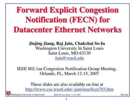 Ppt Forward Explicit Congestion Notification Fecn For Datacenter