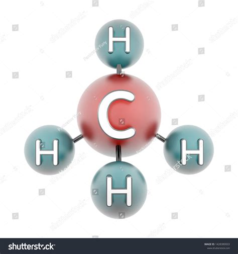 Ch4 Molecule Methane Render 3d Model Stock Illustration 1428389933 Shutterstock