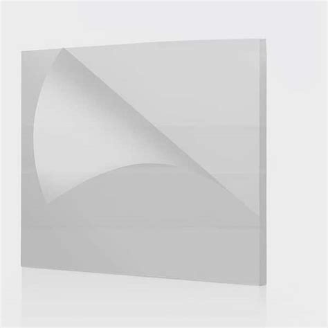 Afoxsos 025 In X 0 Ft X 0 Ft Clear Acrylic Sheet Plexiglass Specialty Panel For Crafts Signs