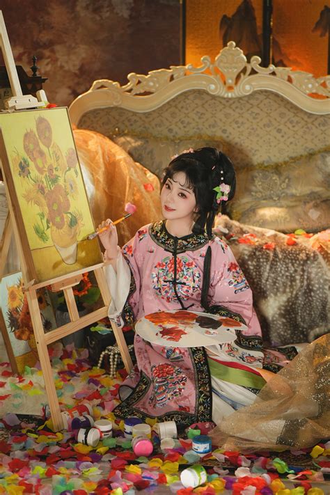 예술 그림 언어 20230513 유화 청한 여성 Qianxueya V2ph