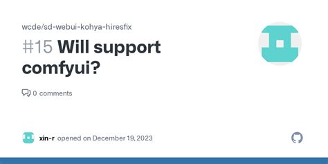 Will Support Comfyui · Issue 15 · Wcdesd Webui Kohya Hiresfix · Github