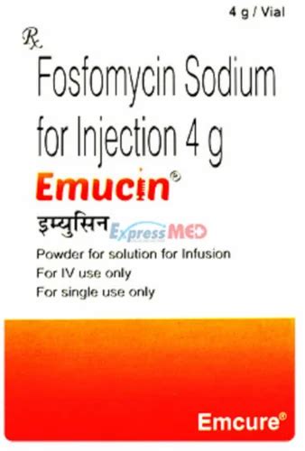 Fosfomycin Sodium Injection Emucin 4 Gm Injection At ₹ 2200piece