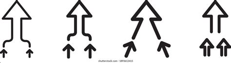 two arrows merging into one icon stock vector royalty free 1893612415 shutterstock