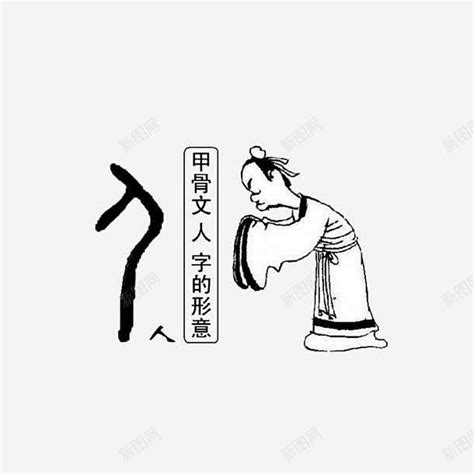 甲骨文人字的形意