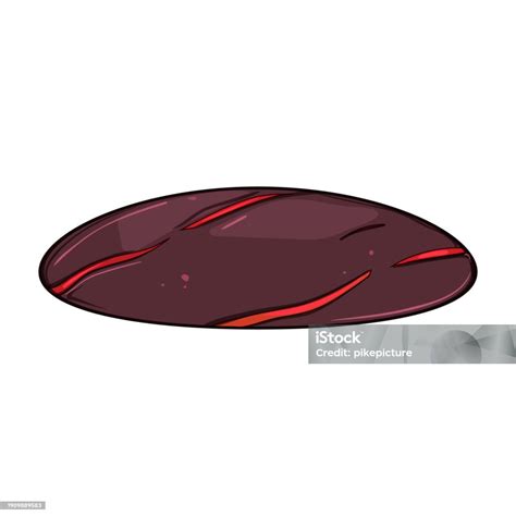 Fantasy Lava Game Button Cartoon Vector Illustration Stock Illustration Download Image Now