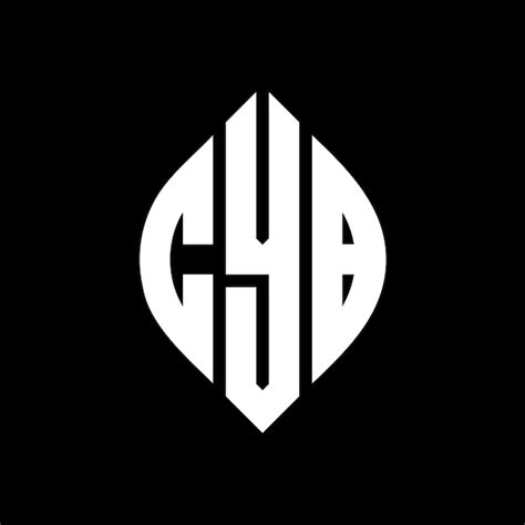 Premium Vector Cyb Circle Letter Logo Design With Circle And Ellipse