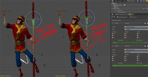 bug having multiple constraints for single bone help animation and rigging blender