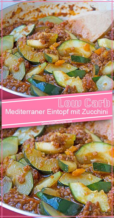 Mediterraner Eintopf Mit Zucchini Gesunderezepteme