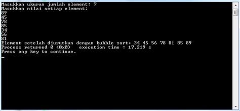 Belajar Dasar C Bubble Sort Algorithm Daily Life Of Engineering Student