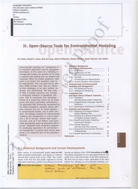 Pdf Environmental Modeling Using Open Source Tools