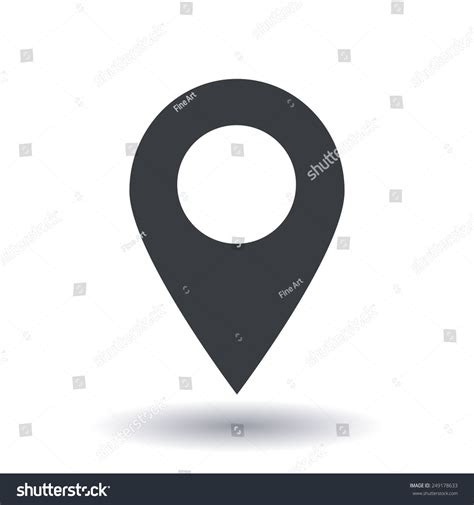 Map Pointer Icon Gps Location Symbol Stock Vector Royalty Free Shutterstock