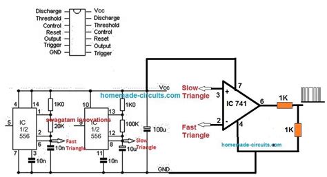 Sine Wave PWM SPWM Circuit Using Opamp