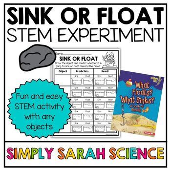 Sink Or Float STEM Experiment By Simply Sarah Science TPT