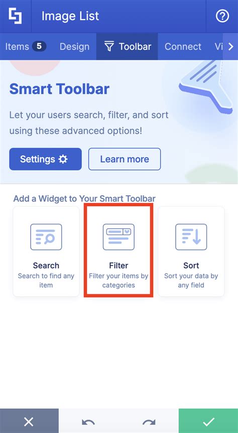 Search And Filter Toolbar How To Use The Filter Widget Shortpoint Support