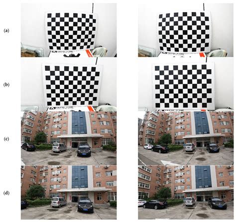 Sample Images Before And After Calibration Ab Chessboard Images Download Scientific