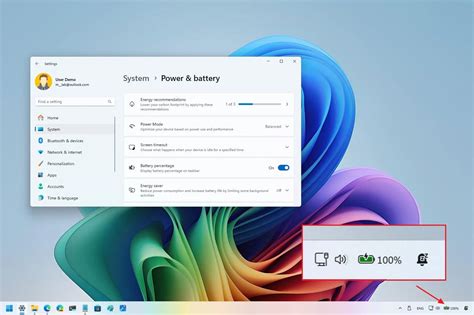 how to show battery percentage in taskbar on windows 11 pureinfotech