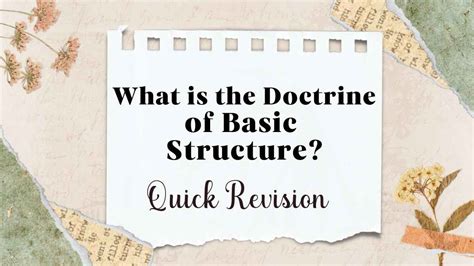 Doctrine Of Basic Structure