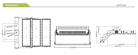 1500w 1800w Max Led High Mast Light Led Flood Lighs Led Sports Lighting