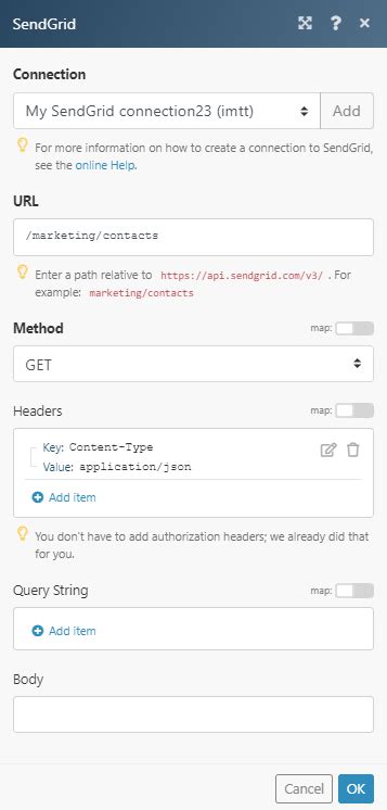 Sendgrid Ibexa Connect Documentation