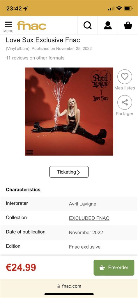 Love Sux Vinyl Is Coming November Th R Avrillavigne