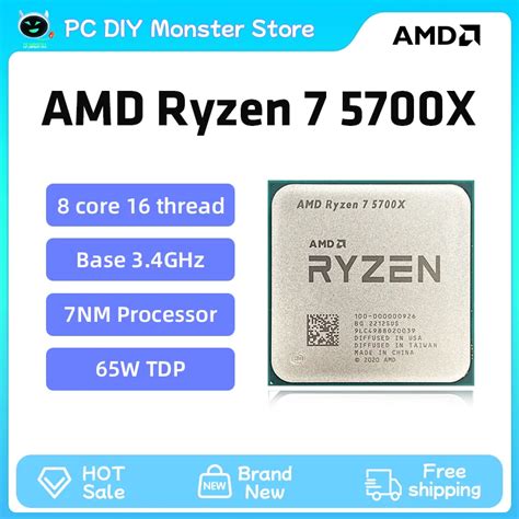 Amd New Ryzen 7 5700x R7 5700x 3 4ghz 8 Core 16 Thread Cpu Processor