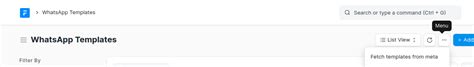 How To Use Existing Templates From Meta Account Issue Shridarpatil Frappe Whatsapp GitHub