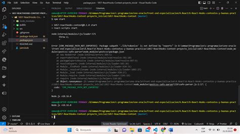 Proyecto Problemas Para Ejecutar Npm Start En El Curso 6 De React