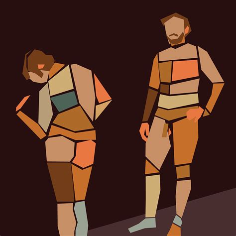 Nude Geometric Portraits On Behance