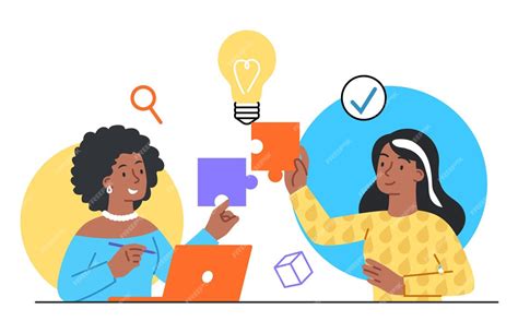 Premium Vector Finding Solution Problem Solving Working Team Collaboration Enterprise