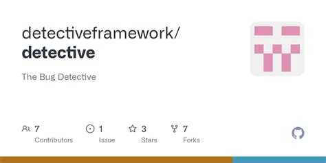 GitHub Detectiveframework Detective The Bug Detective