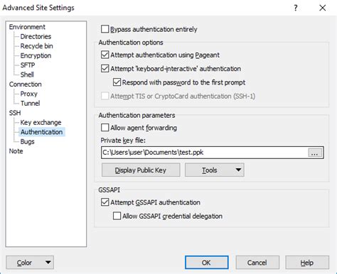 ssh keys with winscp windows department of computer science