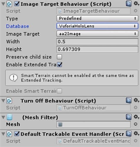 Hololens Dev 102 How To Add Holographic Effects To Your Vuforia Imagetarget Hololens Next
