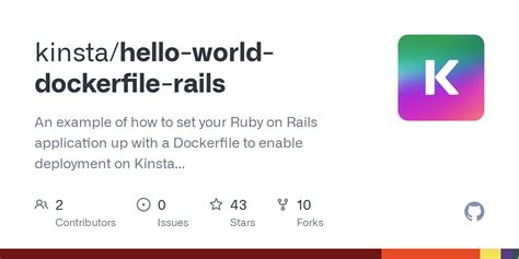 GitHub Kinsta Hello World Dockerfile Rails An Example Of How To Set