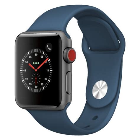 Apple Watch Series 3 38 mm GPS+Cellular Aluminium noir et bracelet ...