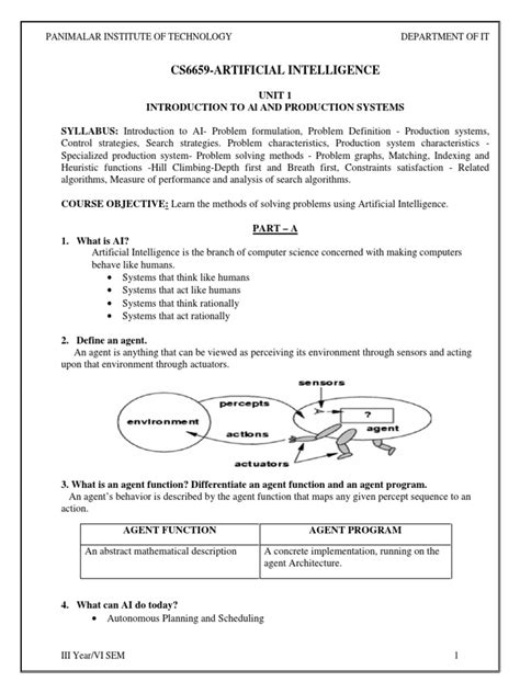 Cs6659 Artificial Intelligence Pdf Interpretation Logic