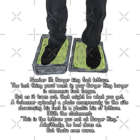 Burger King Foot Lettuce Meme By Barnyardy Redbubble