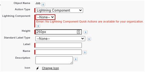 quickaction no lightning component quick actions are available in dev