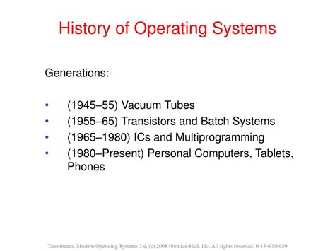 Ppt Modern Operating Systems Chapter 1 Introduction Powerpoint Presentation Id826015