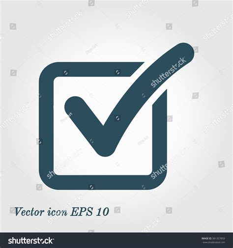 Check List Button Icon Check Mark 스톡 벡터 로열티 프리 381357859 Shutterstock