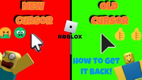 How To Get OLD Roblox Mouse Cursor Back YouTube